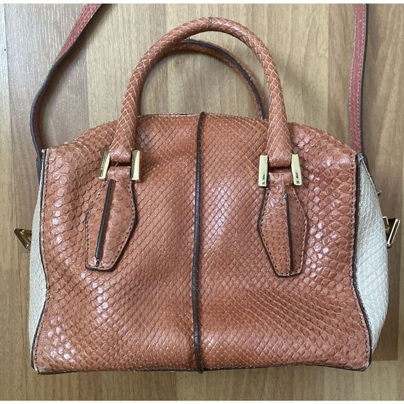 Tod's | Bags | Tods Python Snakeskin Small Crossbody Handbag Bag Purse ...